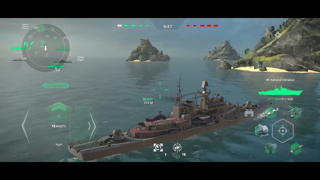 Modern Warship RF Admiral Ushakov with RSM-56 Bulava - YouTube