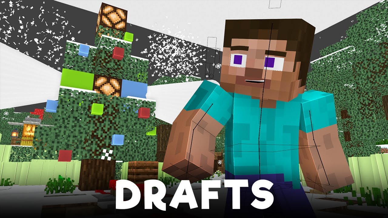 Redstone Christmas: DRAFTS - Alex and Steve Life (Minecraft Animation ...
