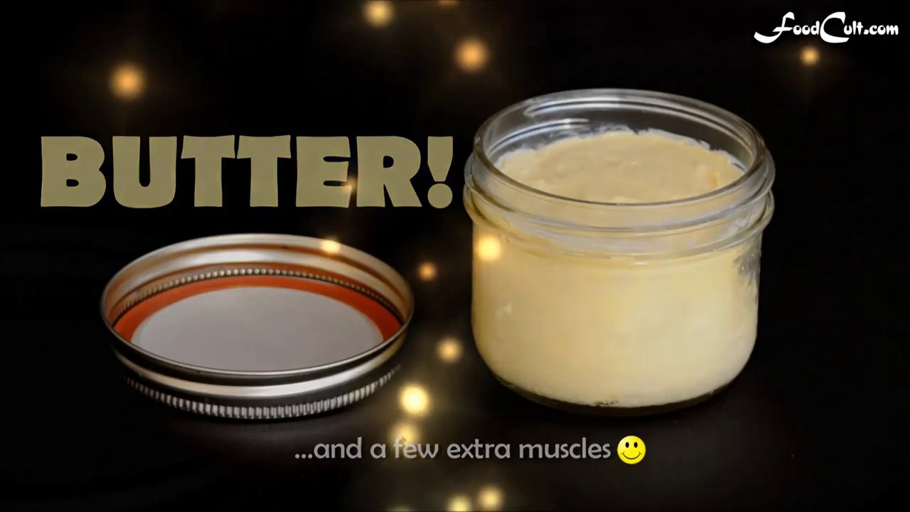 Making Butter with in a Mason Jar - YouTube