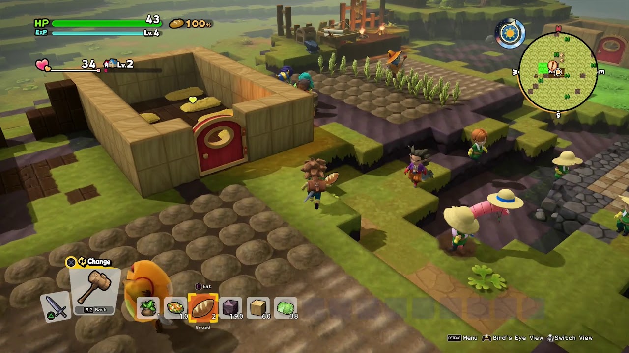 Dragon Quest Builders 2 [PS4] Commentary #010, Furrowfield: The Ill ...