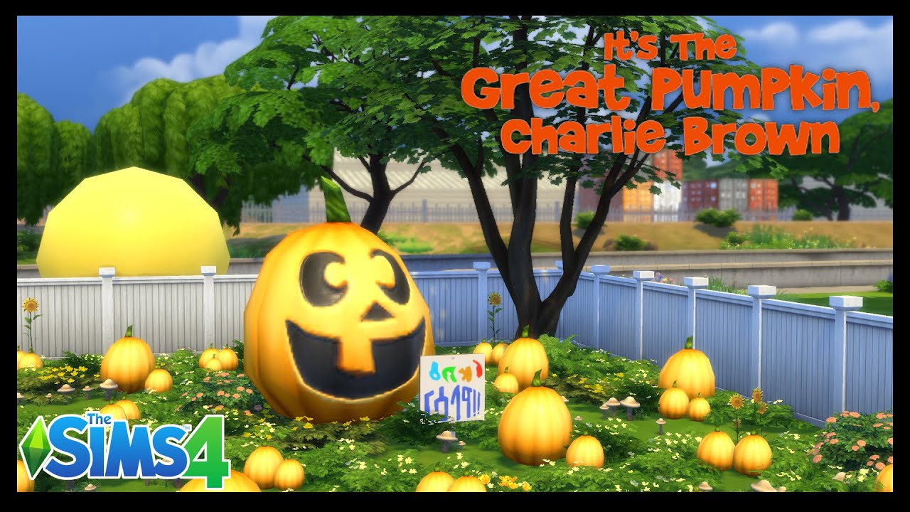 It's The Great Pumpkin, Charlie Brown! - The Sims 4: Build - YouTube