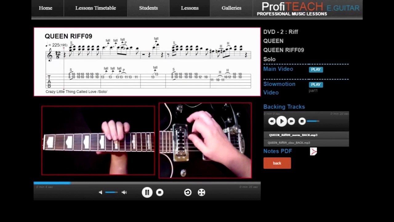 ProfiTEACH GUITAR: QUEEN RIFFS /backing tracks incl./ - YouTube