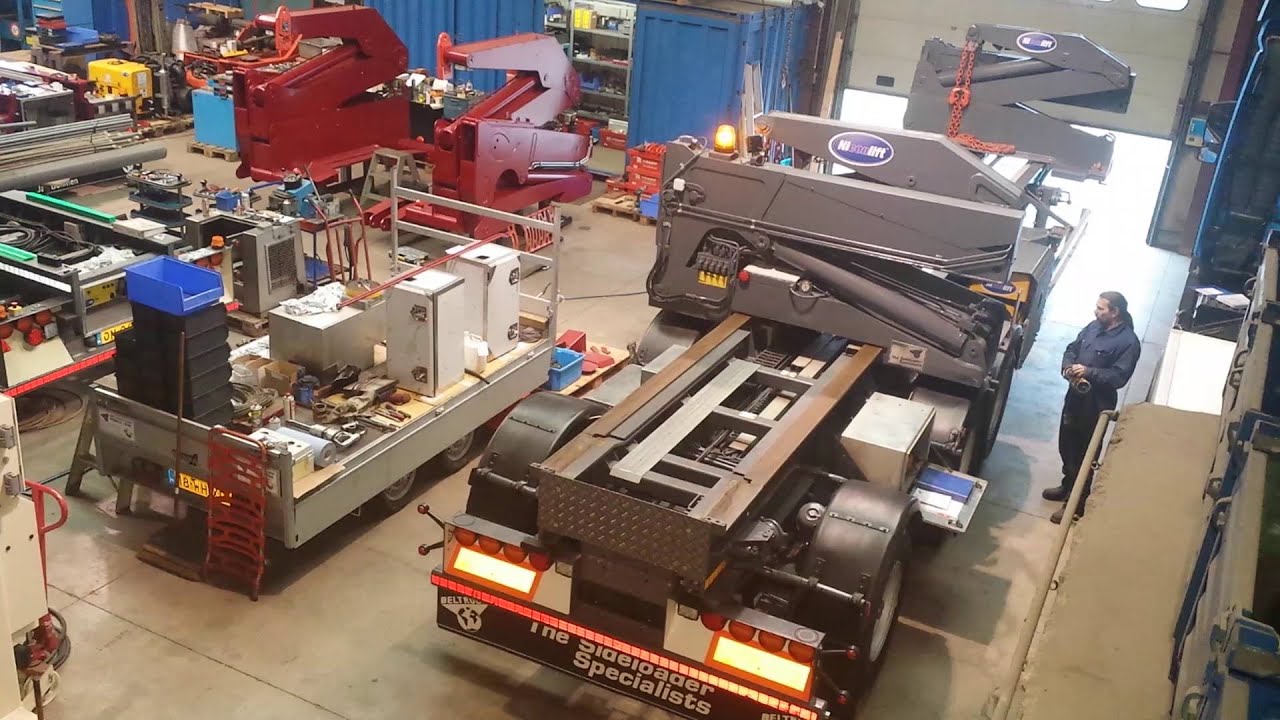 Extendable chassis rearpart 20-45Ft sideloader - YouTube