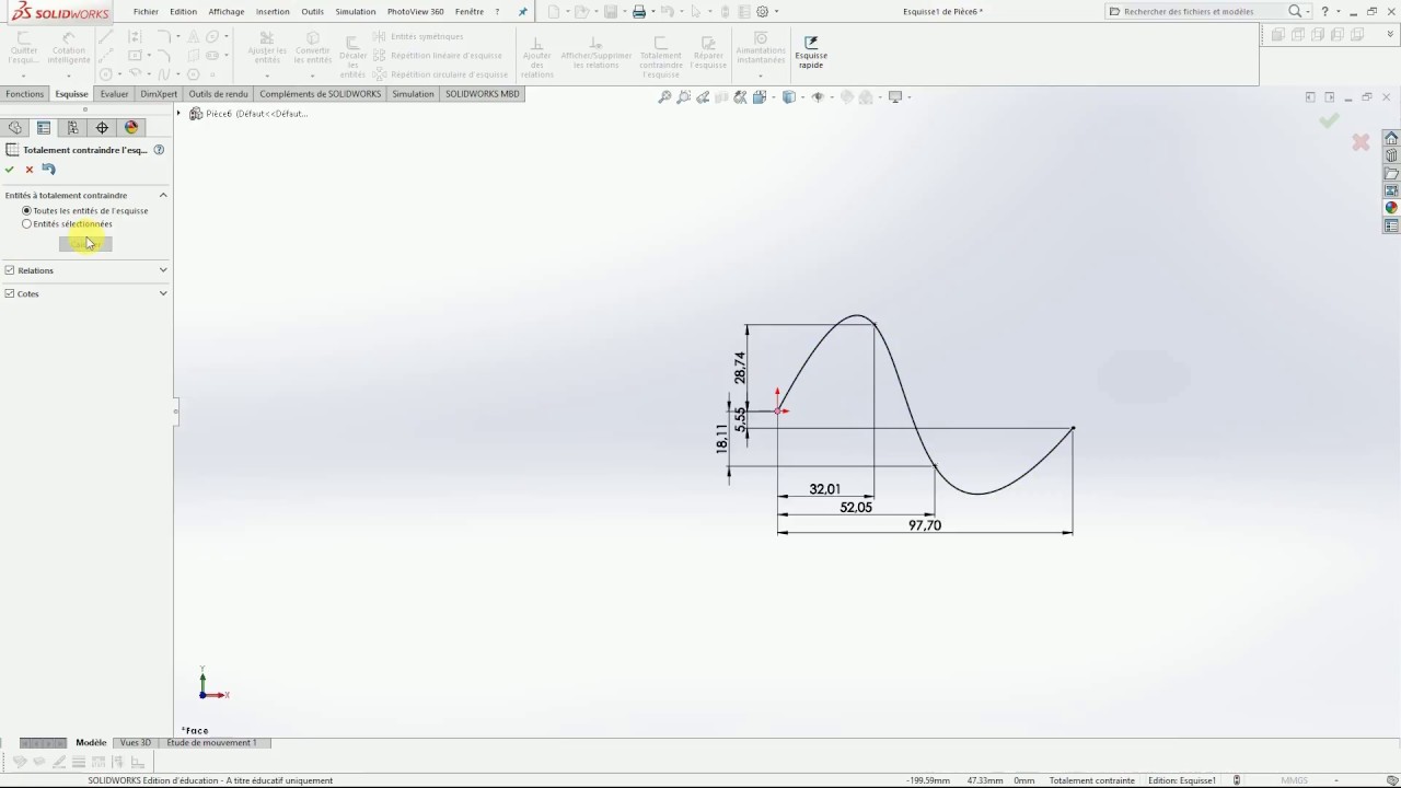 SW - Créer une surface par balayage - YouTube