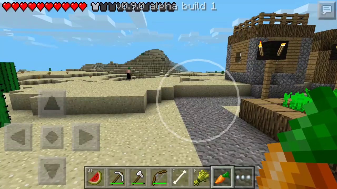 Minecraft Pocket Edition 0.9.0 Alpha Build 1 Gameplay - YouTube