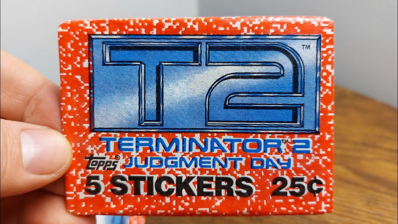 Terminator 2 Sticker Pack Opening | Trading Cards - YouTube