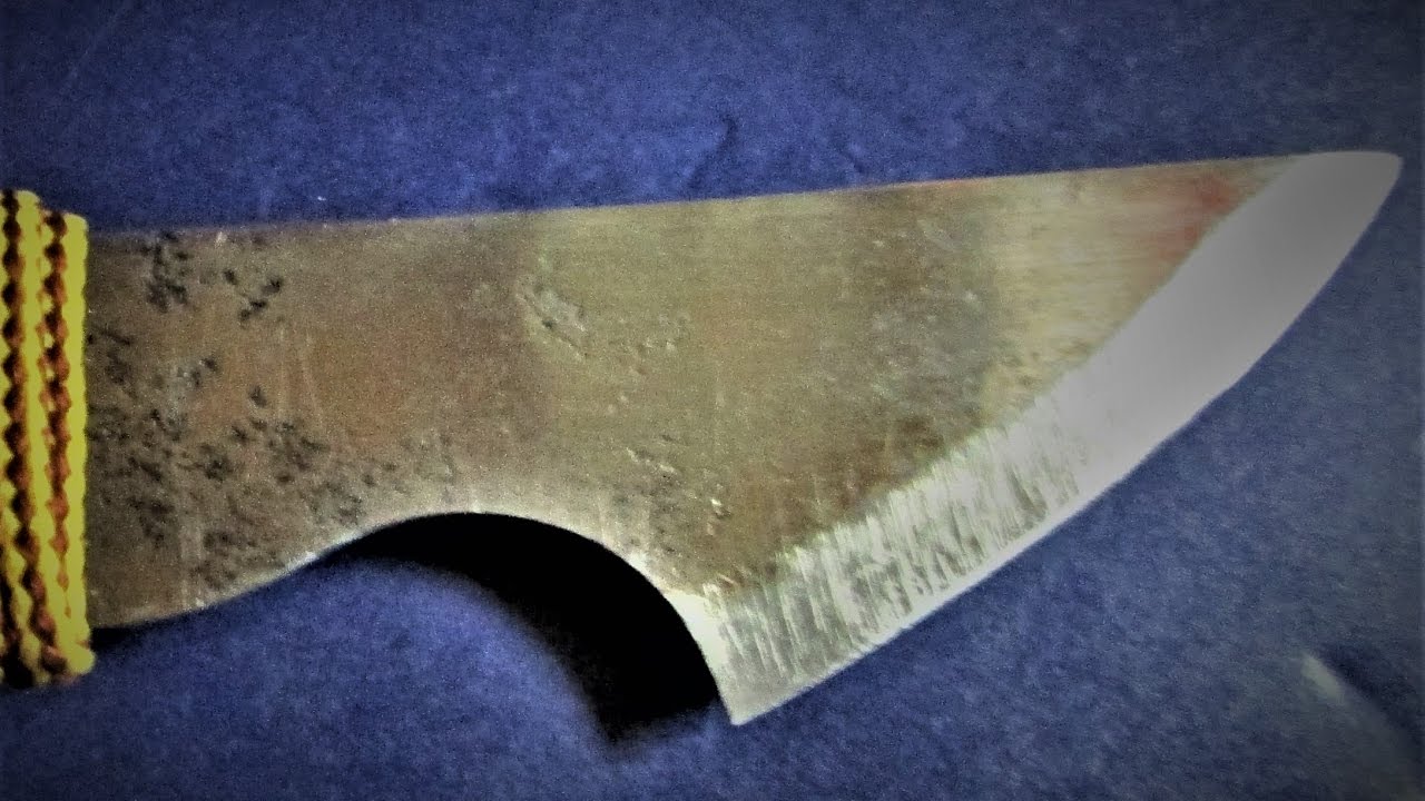 Homemade Neck Knife....Part 2 (DONE) - YouTube
