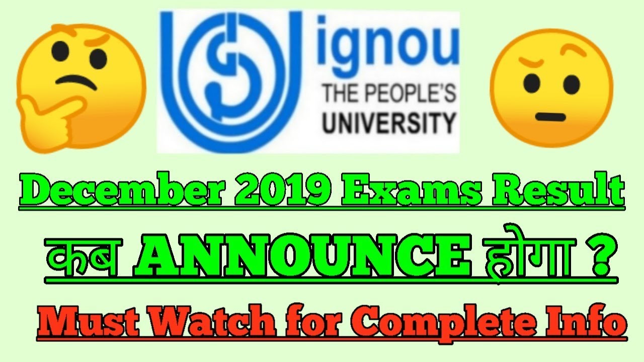 IGNOU DECEMBER 2019 RESULT ANNOUNCE IGNOU DEC TEE 2019 ignou-december-2019-result-announce-ignou-dec-tee-2019