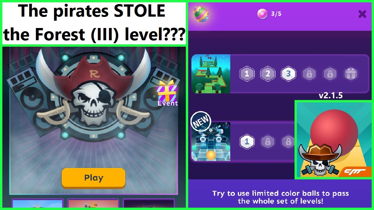 Pirate Level and Forest's Replacement for Mini Levels 3 and 4 | Rolling ...