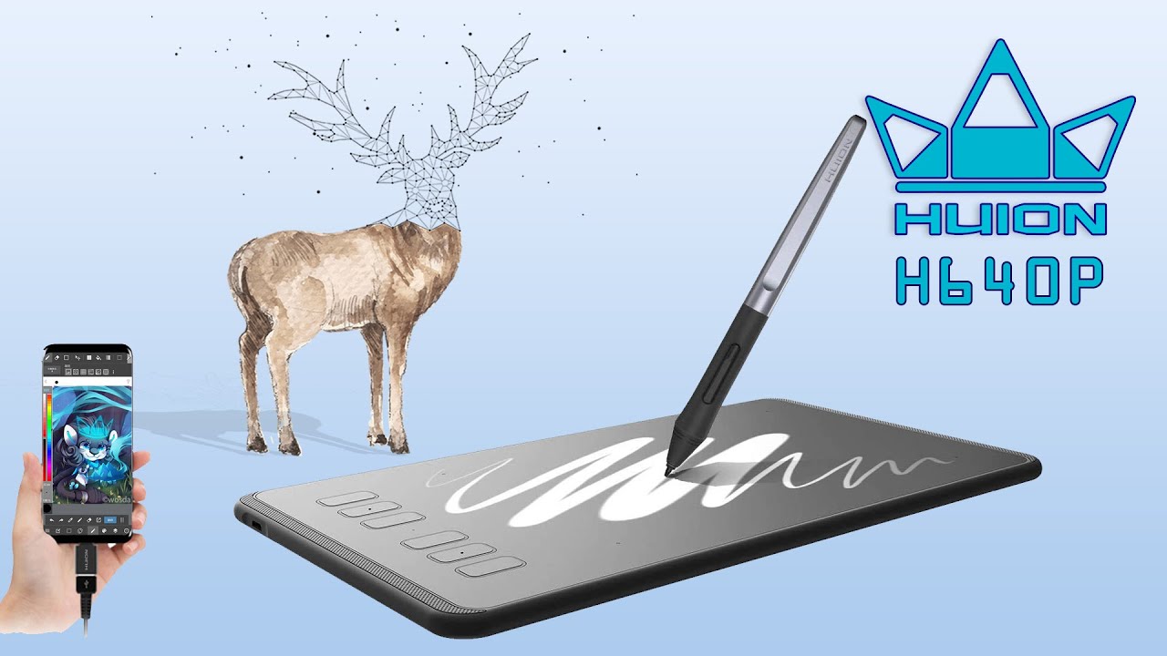 مراجعة وفتح صندوق تابلت Unboxing Tablet Huion 640p - YouTube