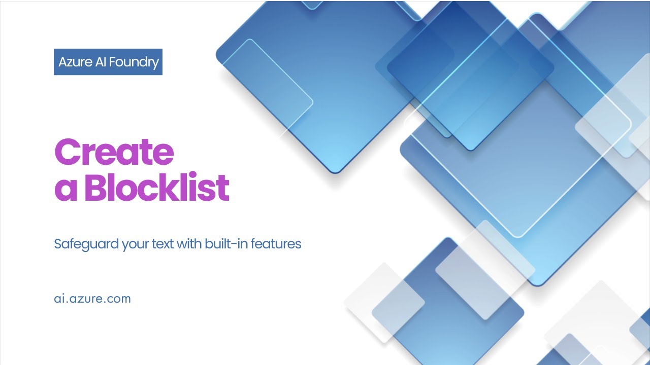 How to Create a Blocklist for Text Moderation - YouTube