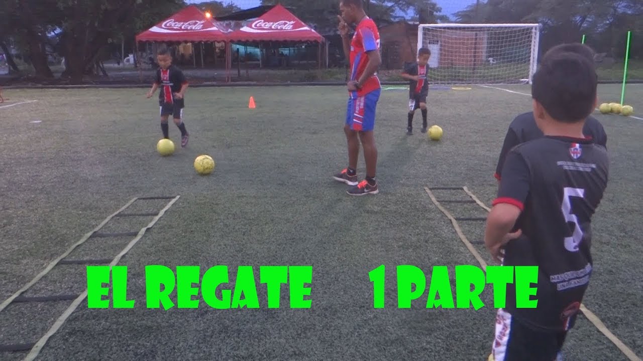 EJERCICIOS DE REGATE ( NIÑOS DEL FÚTBOL) - YouTube