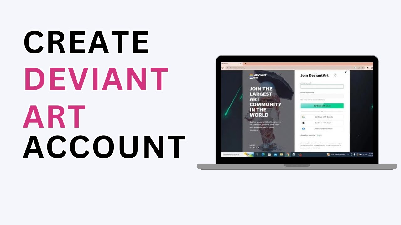 Create A Deviant Art Account - YouTube