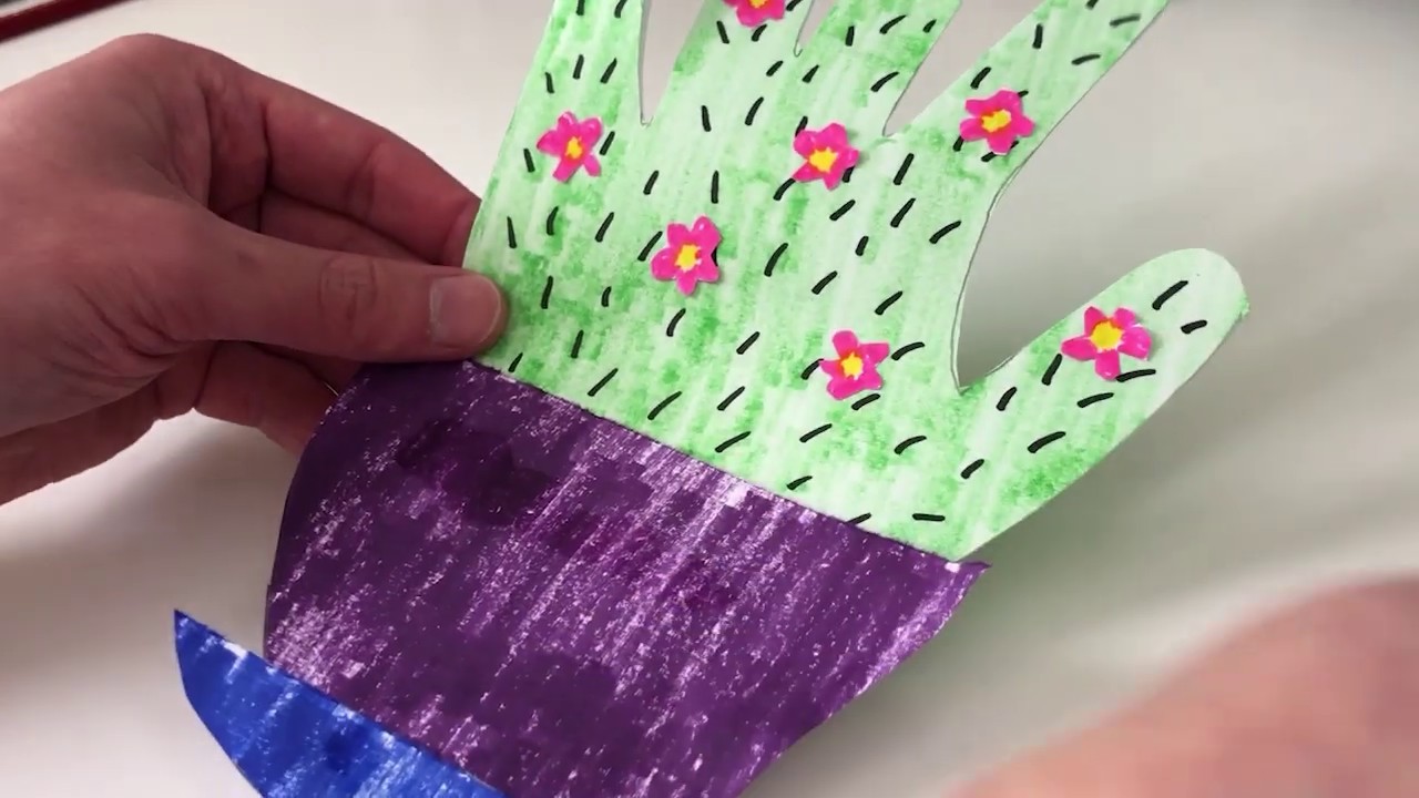 HUL Art Class: Mother's Day Cactus Card - YouTube