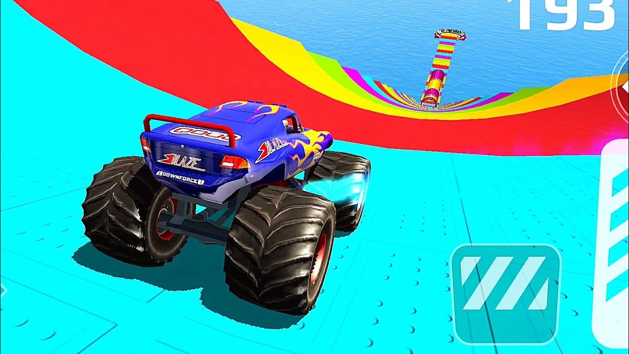 Monster Truck Stunt - Car Game - İmpossible Mega Ramp Car Games Android ...