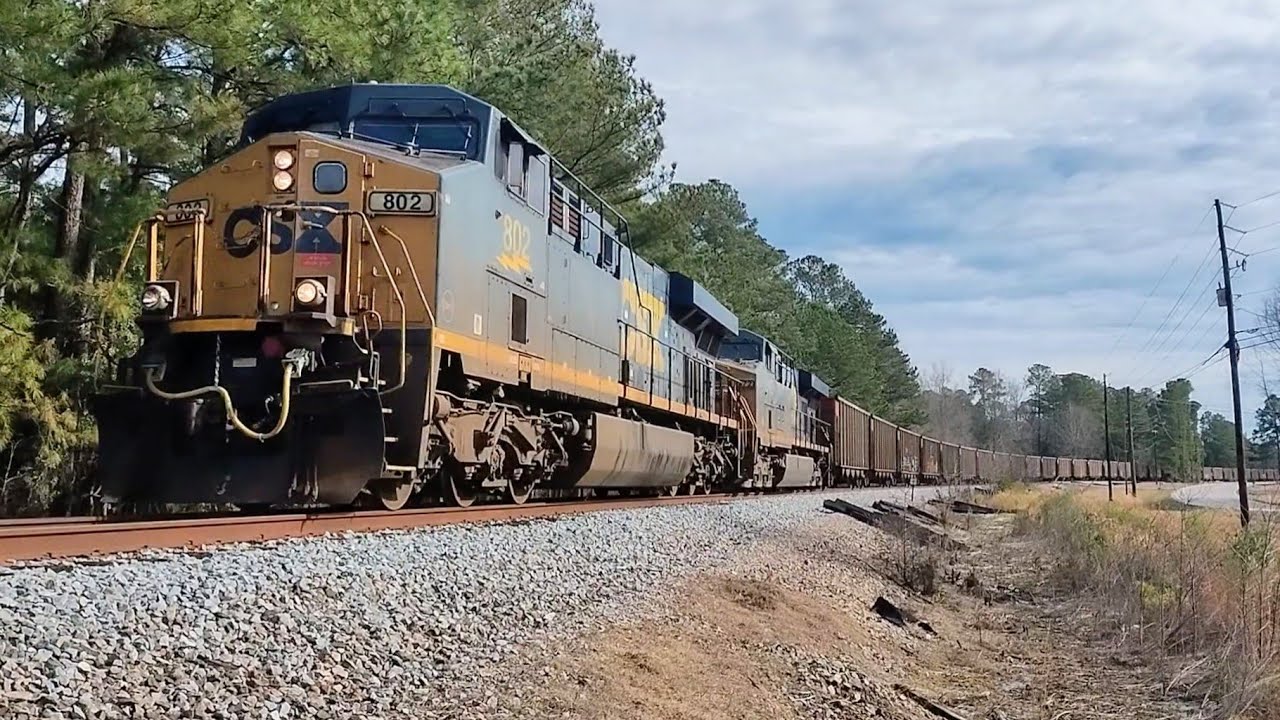 CSXT 802 Leads CSX Train E319 Into Chapin SC On The CN&L Subdivision ...