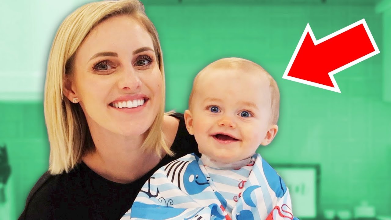 Baby Tommy's FIRST HAIRCUT! | How To - YouTube