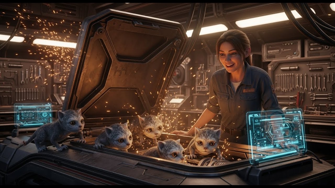 The Human Opened the Engine Hatch — The Cubs Crawled Inside to ‘Inspect ...