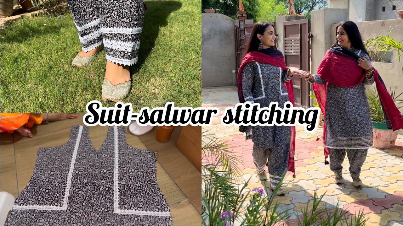 Simple suit-salwar stitching 🧵 | Easy method - YouTube