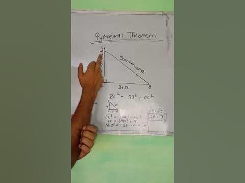 Pythagoras theorem | Basic Concepts| #Shorts | Maths | Triangle |Mathematics| Learn| - YouTube