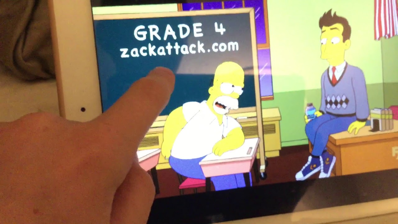 Homer in classroom crying upset - YouTube