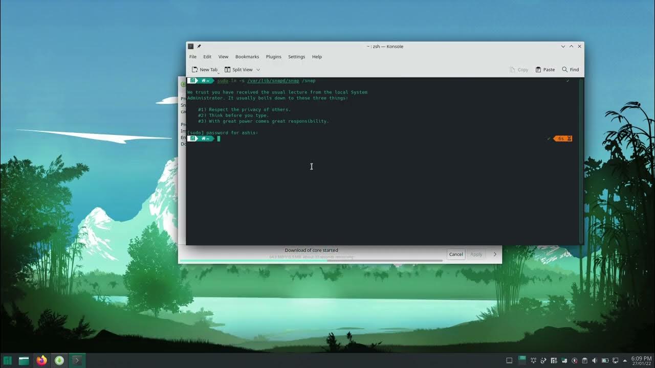Install VS Code in Manjaro KDE linux (Snap package)...😊😊😊🎉🎉 - YouTube