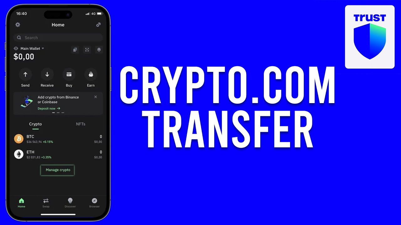 How To Transfer Crypto From Crypto.com To Trust Wallet - YouTube