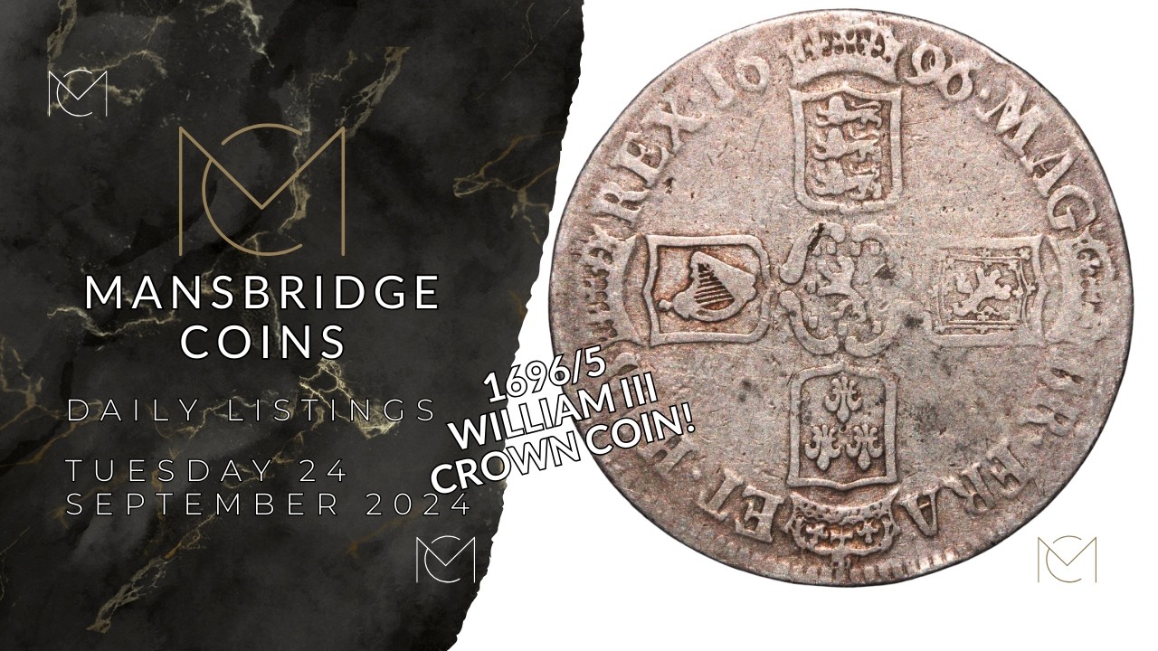 1695/6 William III Crown Coin! - Daily Listings - Tuesday 24 September ...