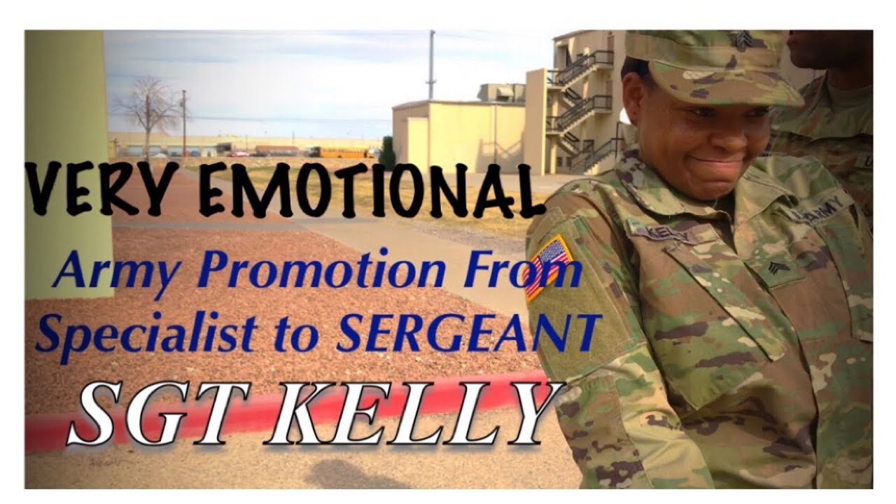 *VERY EMOTIONAL* My Specialist to SERGEANT Army Promotion ! Greatest ...