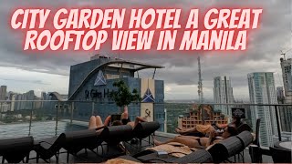 Best Rooftop, City Garden Hotel on Makati Avenue in Manila. The best view from 32 floor roofdeck.
