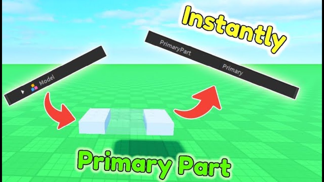 How to instantly set a PrimaryPart in Roblox tutorial - YouTube