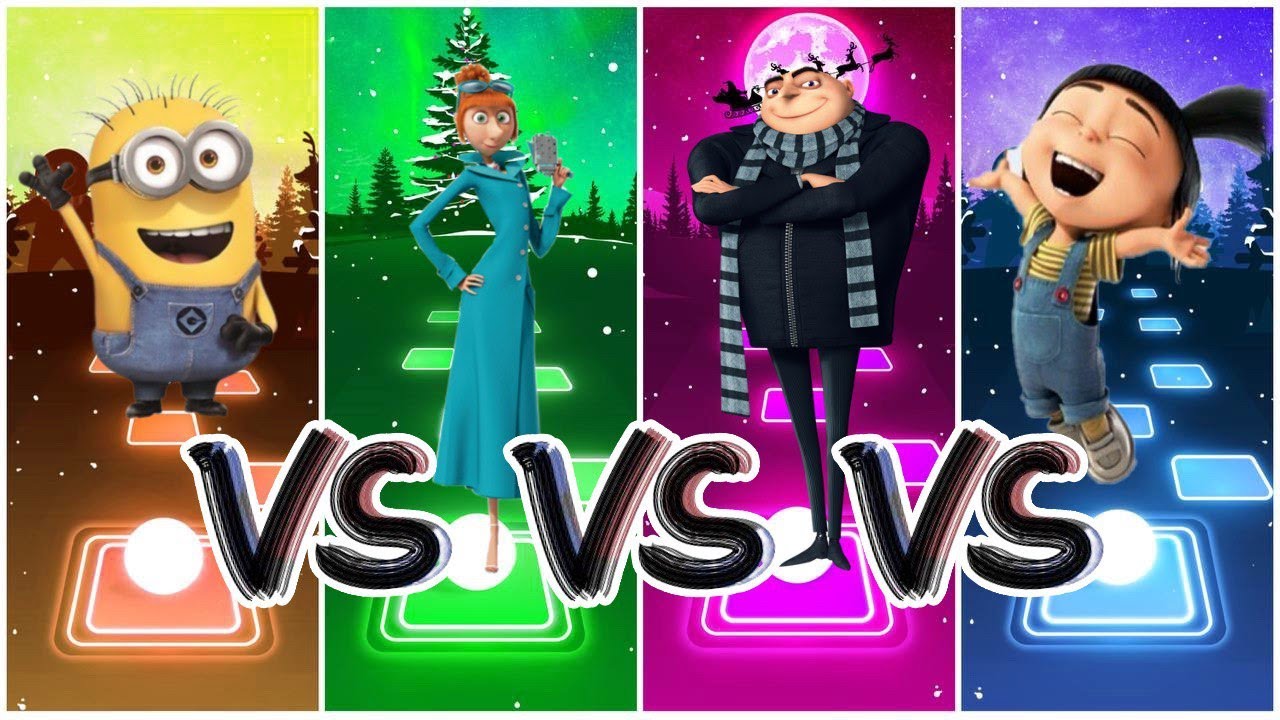 Minions vs Lusi vs Gry vs Adnes -TIles Hop EDM Rush - YouTube