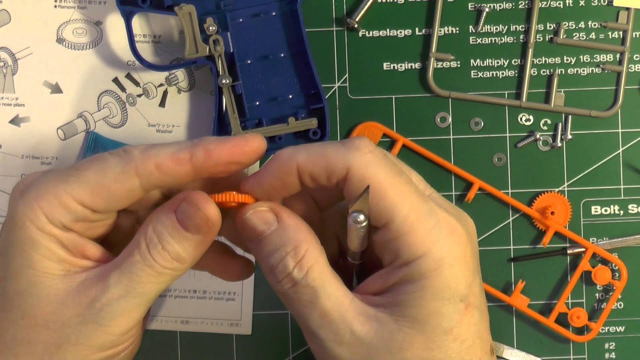 Tamiya Handy Drill out of box Full Build PT#2 - YouTube