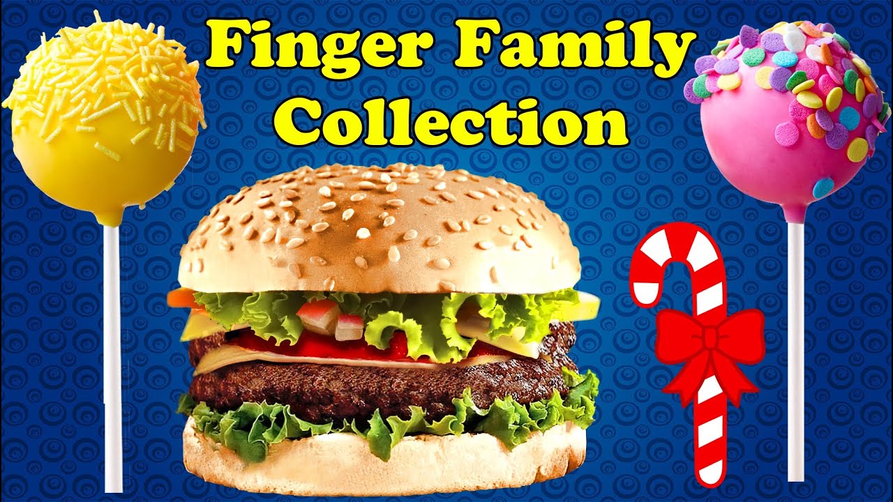 Cake pops And Burger Finger Family Collection Nursery Rhymes For Kids ...