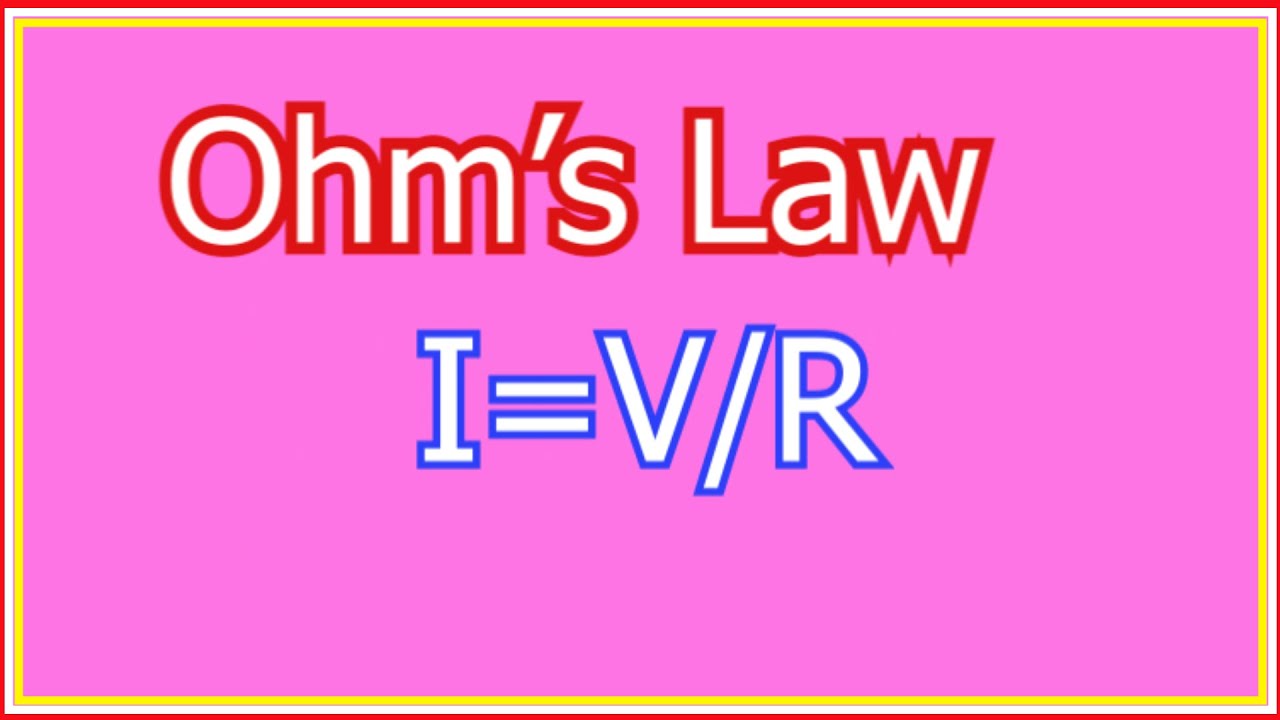 Ohm's Law Explained: Understanding Voltage, Current, and Resistance in ...