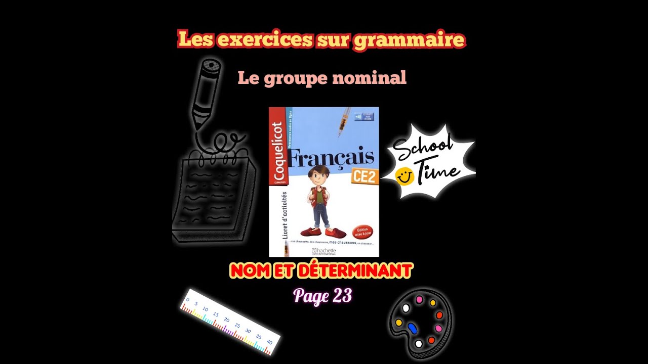 Les activités du Grammaire :le groupe nominal le nom et le déterminant ...