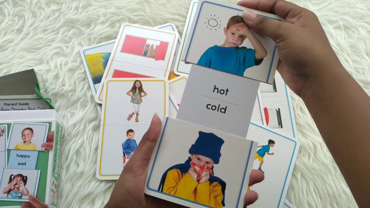 Slide & Learn Flash Cards OPPOSITES - YouTube