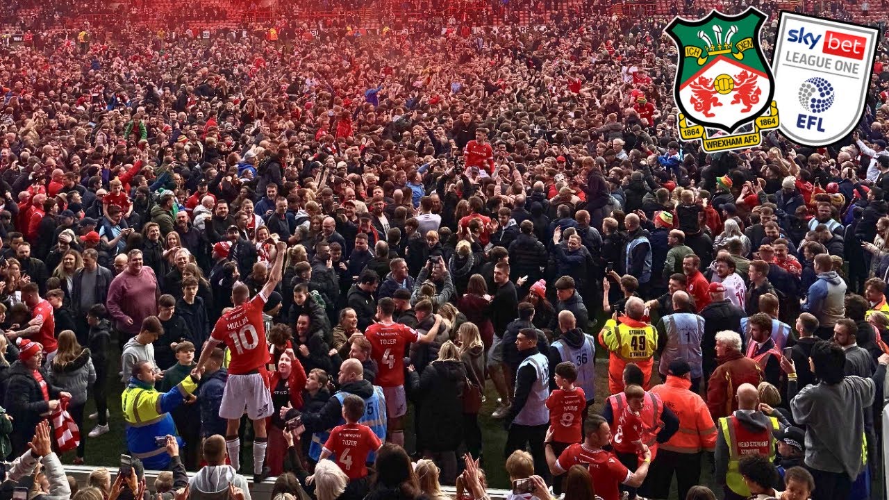 WREXHAM AFC GET PROMOTED TO LEAGUE ONE!!! - YouTube
