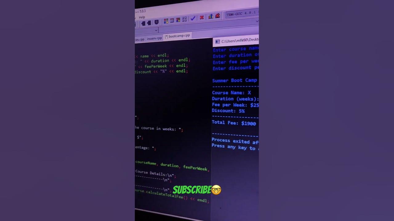 Course Fee In C Ide Dev C Cppprogramming Codingtime Codinglife