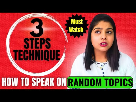 How to Speak on Any Random Topic in English Without Preparation? - YouTube