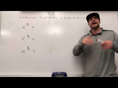 Fractional Exponents and Radicals - YouTube