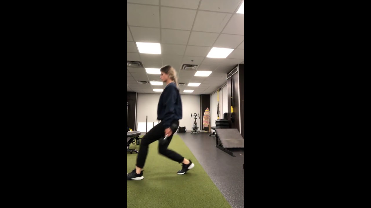 Narrow stance walking lunges - YouTube