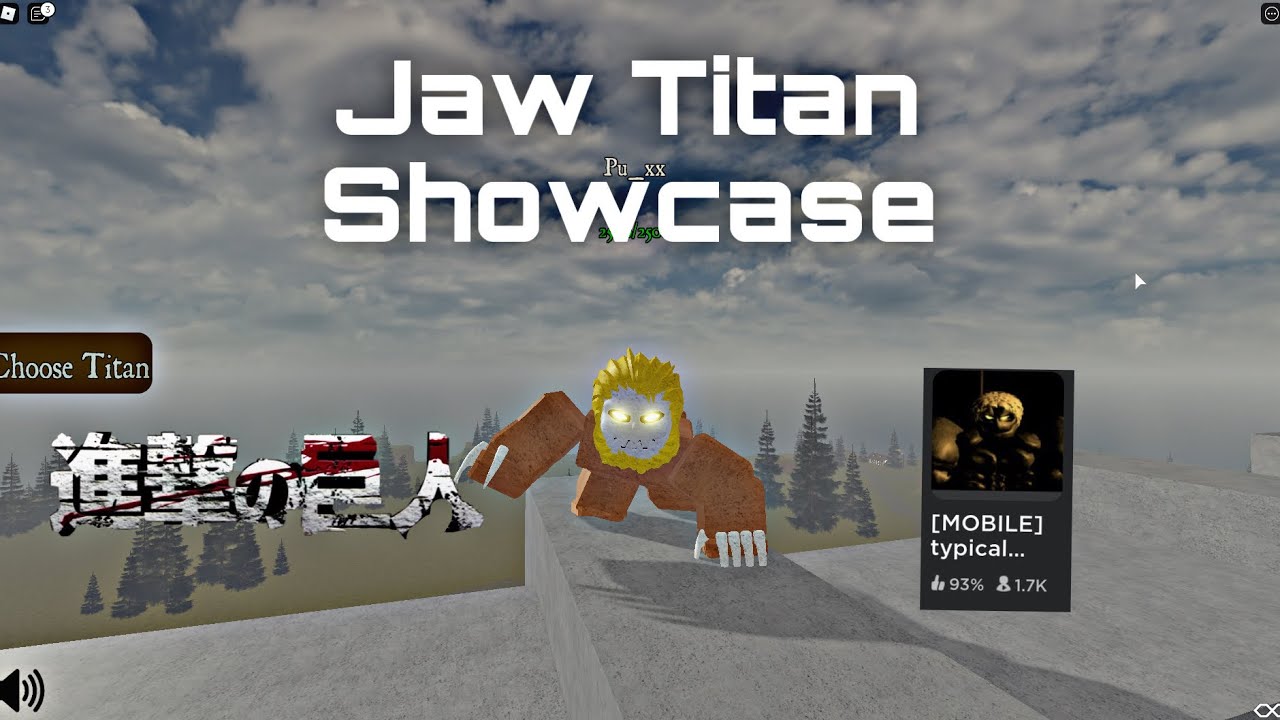 Jaw Titan Showcase | typical titan shifting game - YouTube