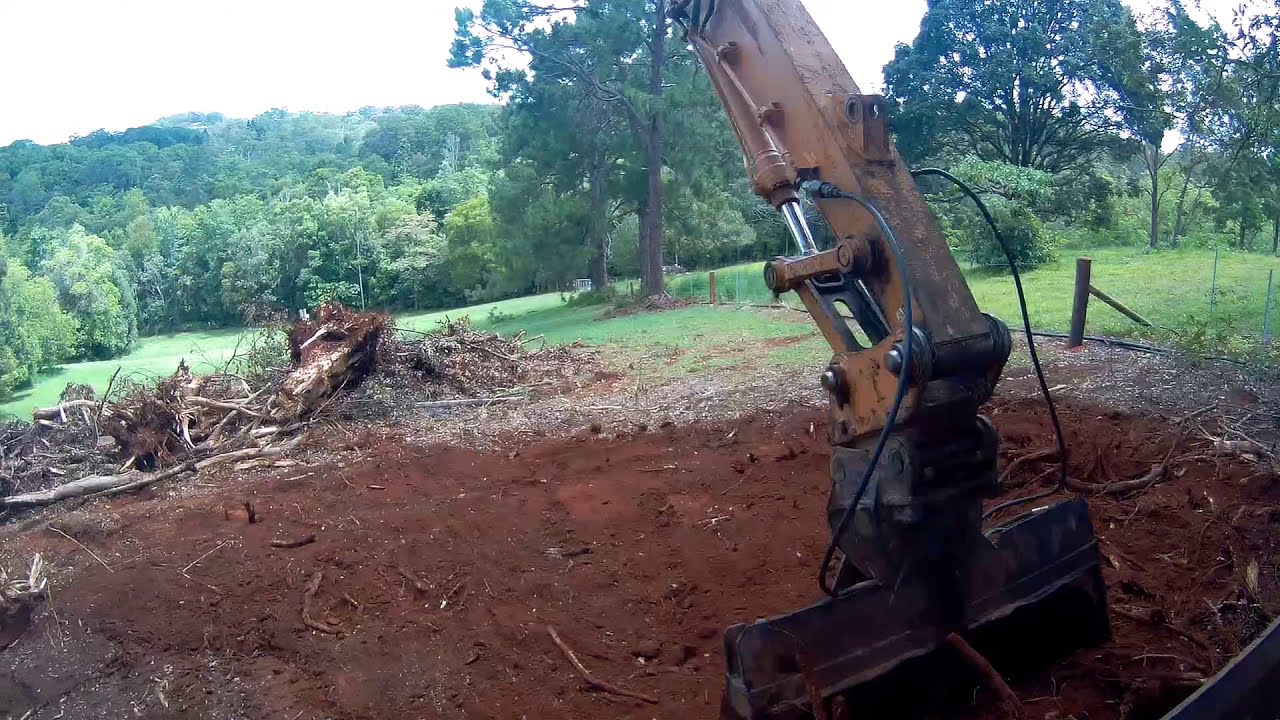 Stump Grub and Clean Up - YouTube