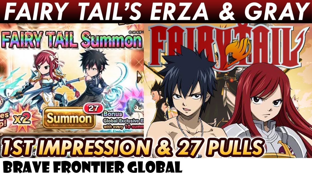 Fairy Tail's Erza Scarlet & Gray Fullbuster 1st Impression & 27 Rare ...