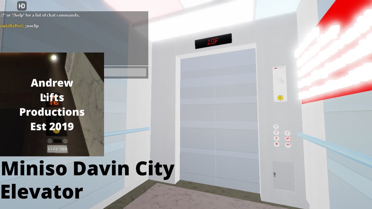 Samil Eletec elevator at Miniso Davin City l Roblox - YouTube
