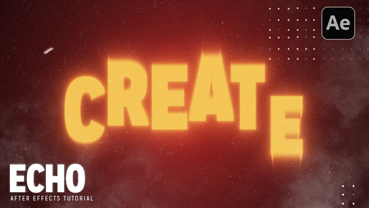 Master Echo Text Effects | After Effects Tutorial - YouTube
