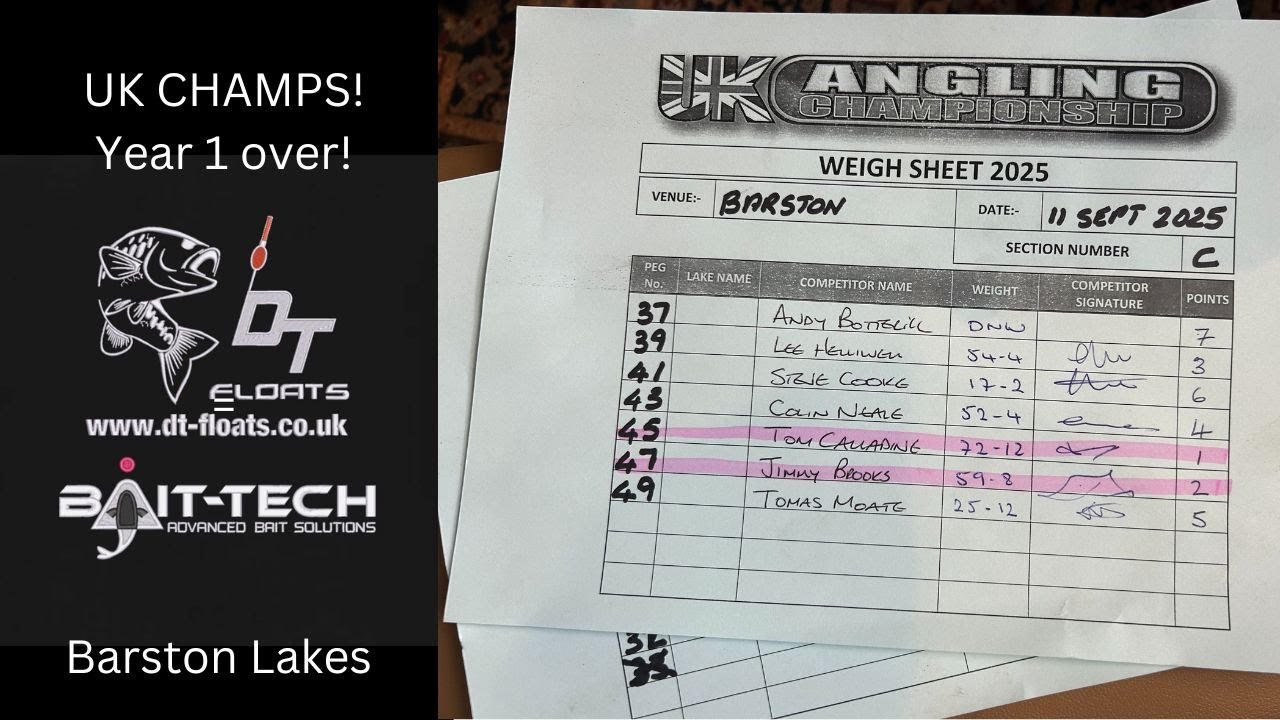 UK Champs 2025 - Barston Lakes FINAL ROUND. All 4 seasons in one day ...