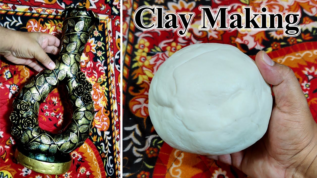 How to Make Clay at Home | Homemade Clay | Craft Clay Making - YouTube