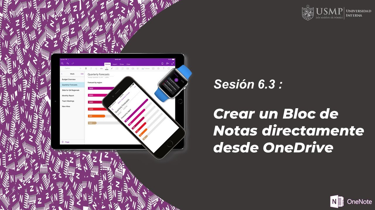 OneNote 365: Sesión 6.3. - Crear un Bloc de Notas desde OneDrive - YouTube